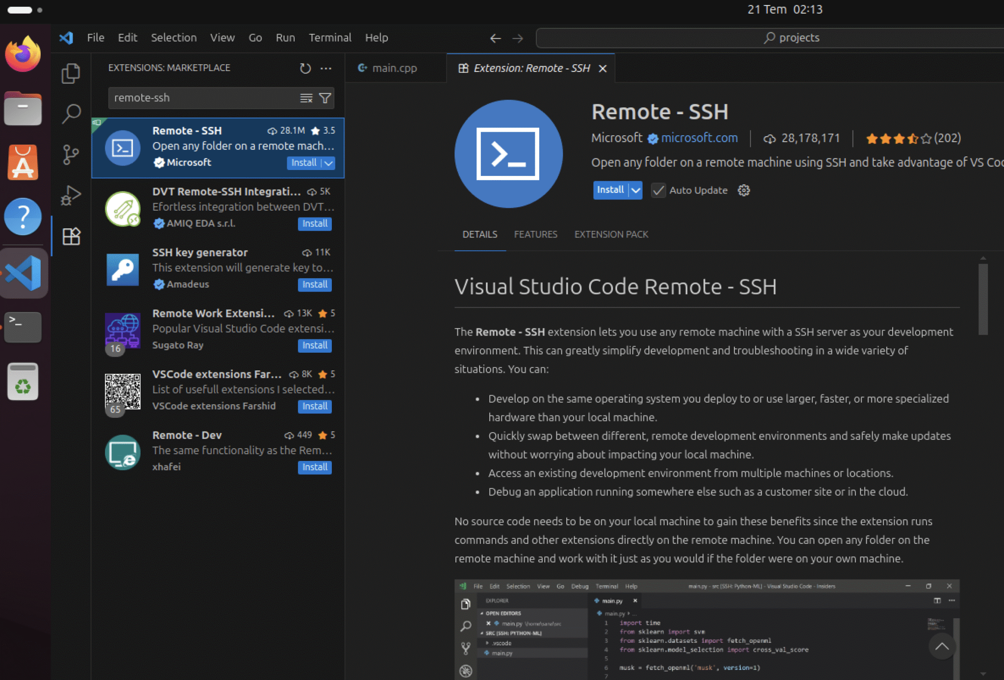 Using VS Code for Python Development with Remote RPi5 Access